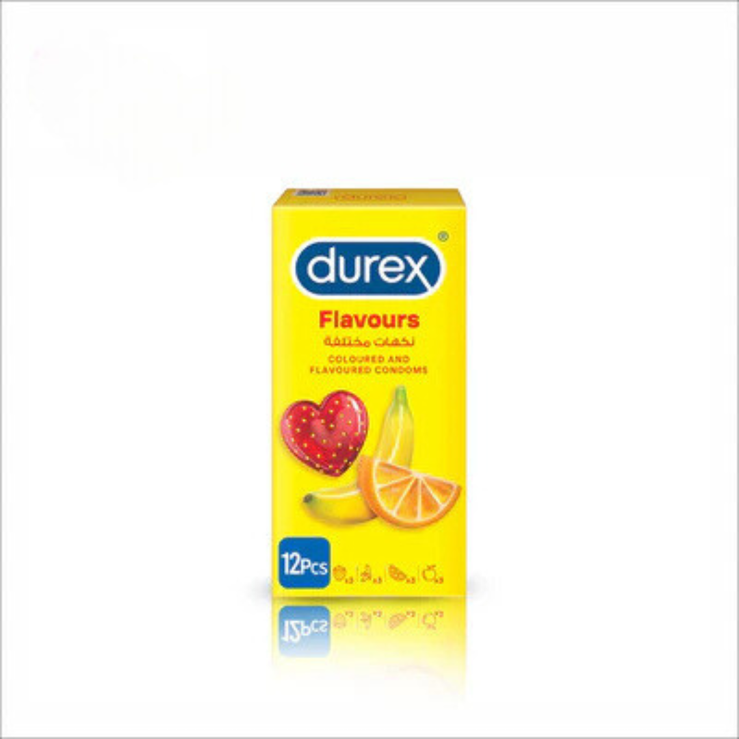 Durex Coloured & Flavoured Condoms Pack of 12 – playkaro.pk